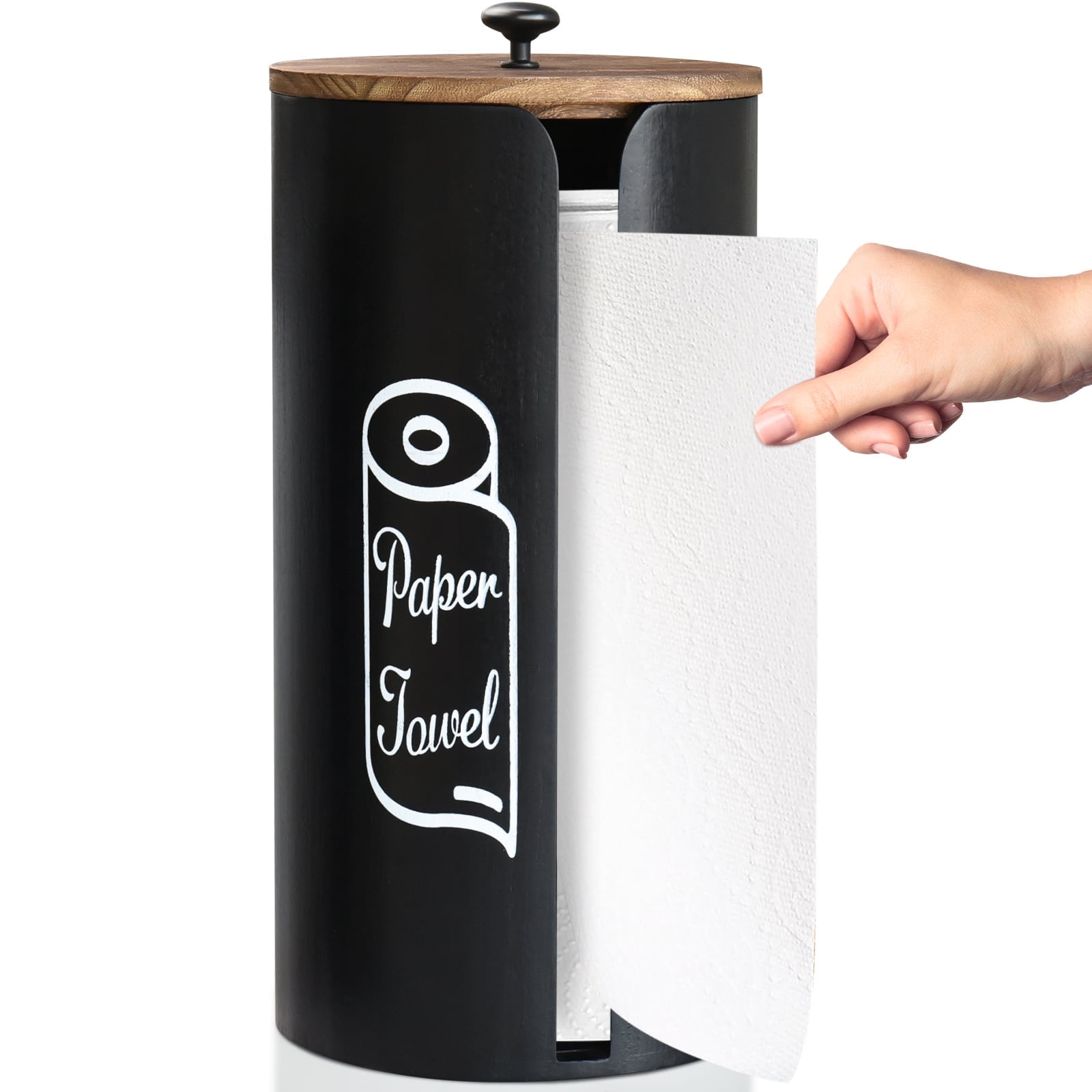 Paper Towel Holder Countertop, Farmhouse Paper Towel Stand for Kitchen ...