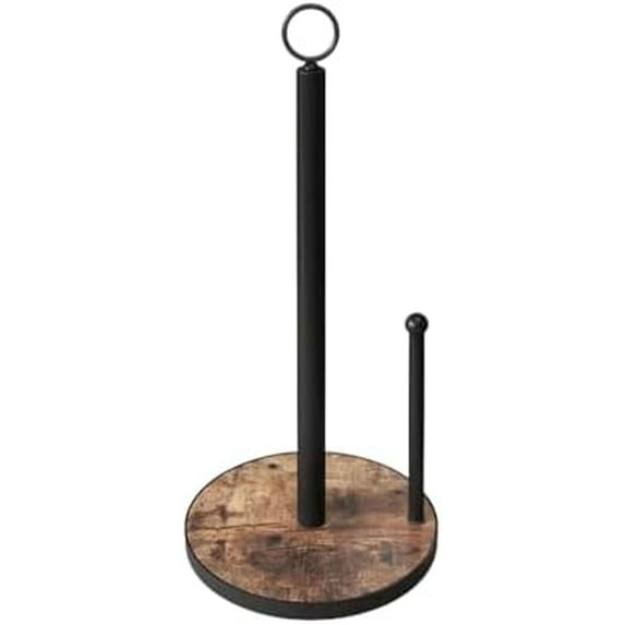 Paper Towel Holder Countertop with Heavy Duty Wood Base, Farmhouse ...