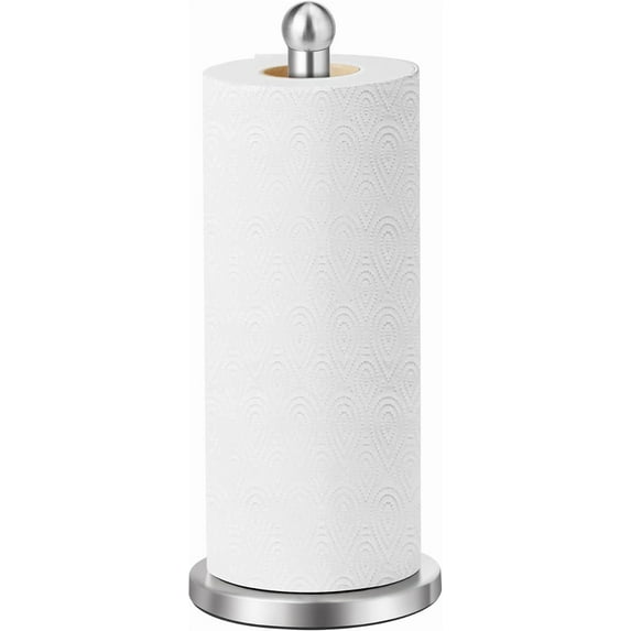 Paper Towel Holder Countertop, Paper Towel Holder with Solid Weighted ...