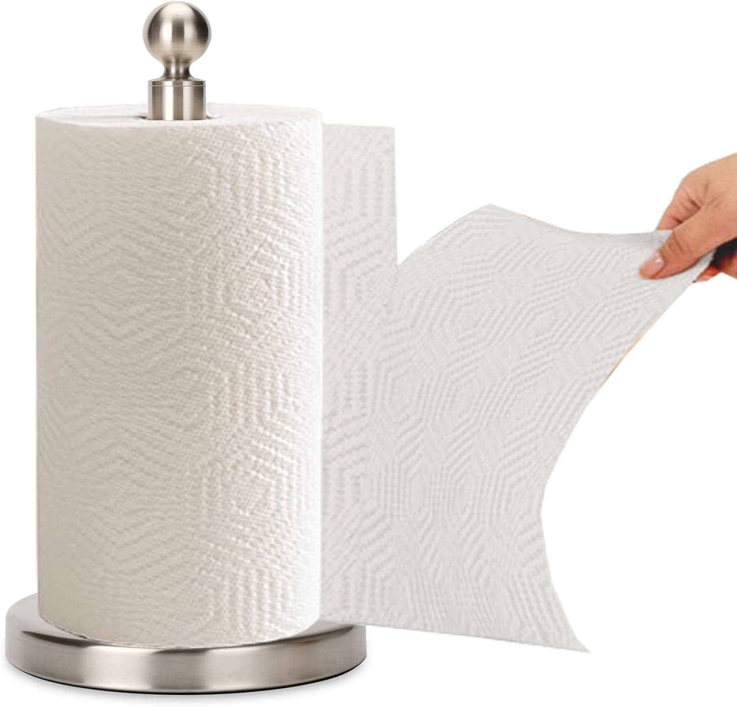 Paper Towel Holder Countertop, Standing Paper Towel Roll Holder for ...