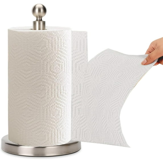 Paper Towel Holder Countertop, Standing Paper Towel Roll Holder for ...