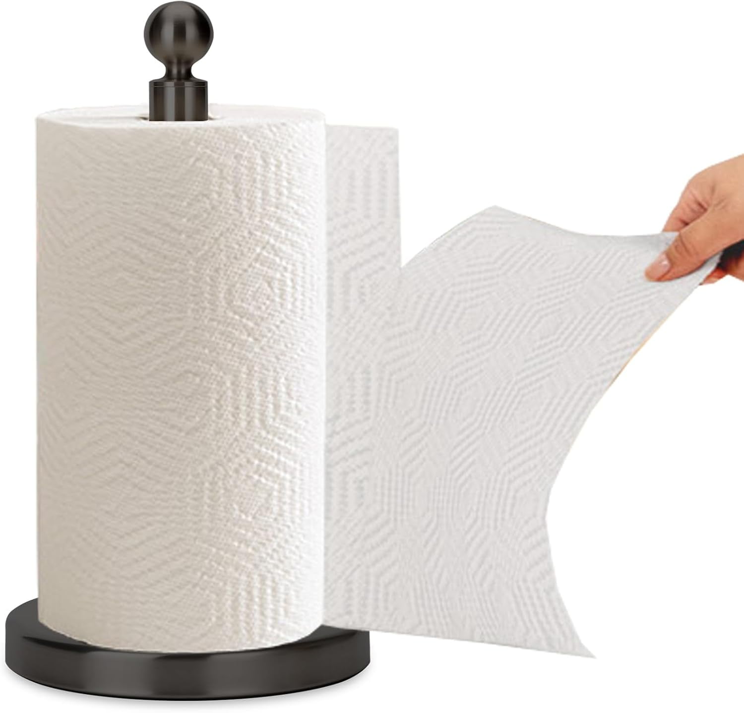 Paper Towel Holder Countertop, Standing Paper Towel Roll Holder for ...