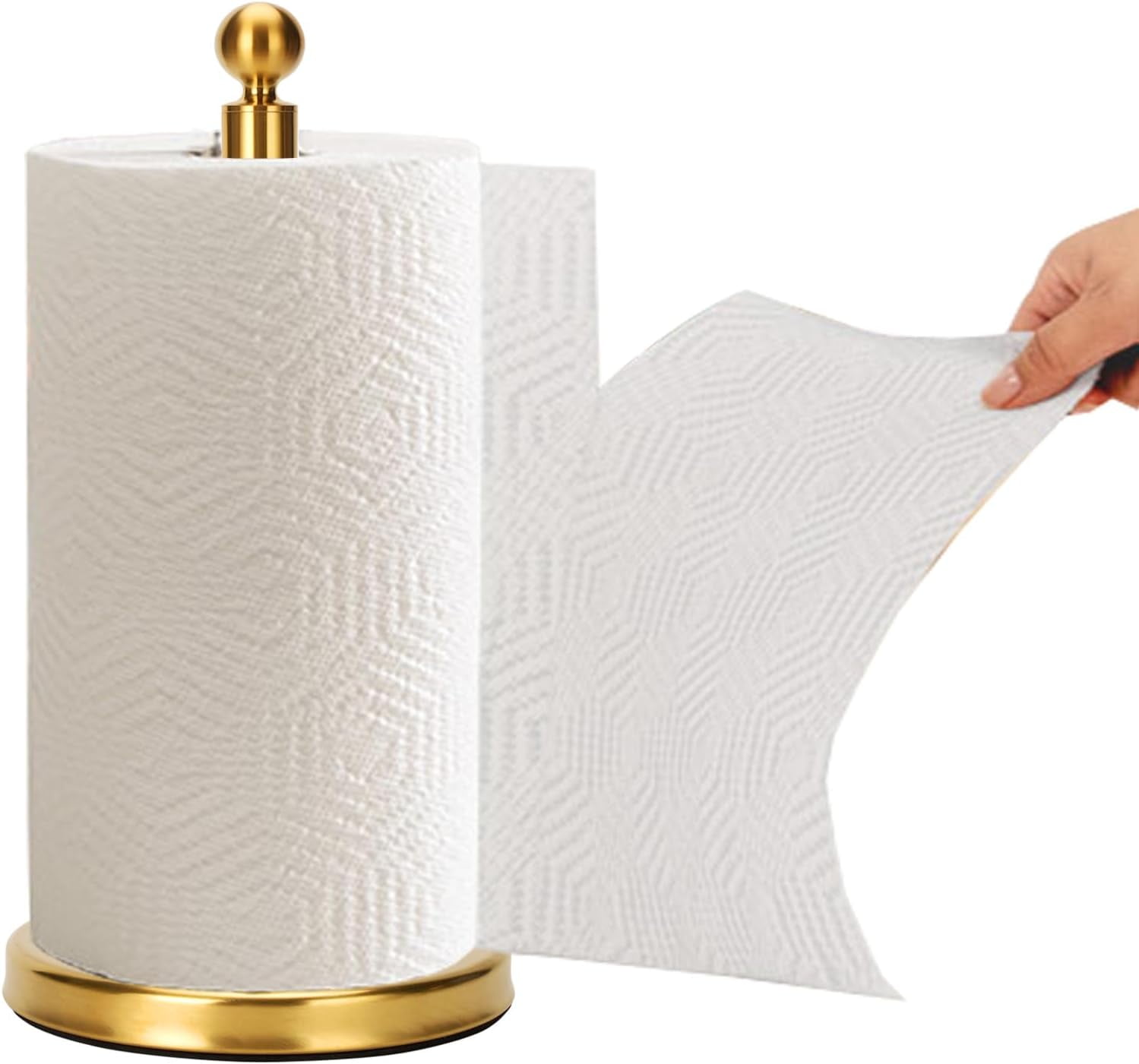 Paper Towel Holder Countertop, Standing Paper Towel Roll Holder for ...
