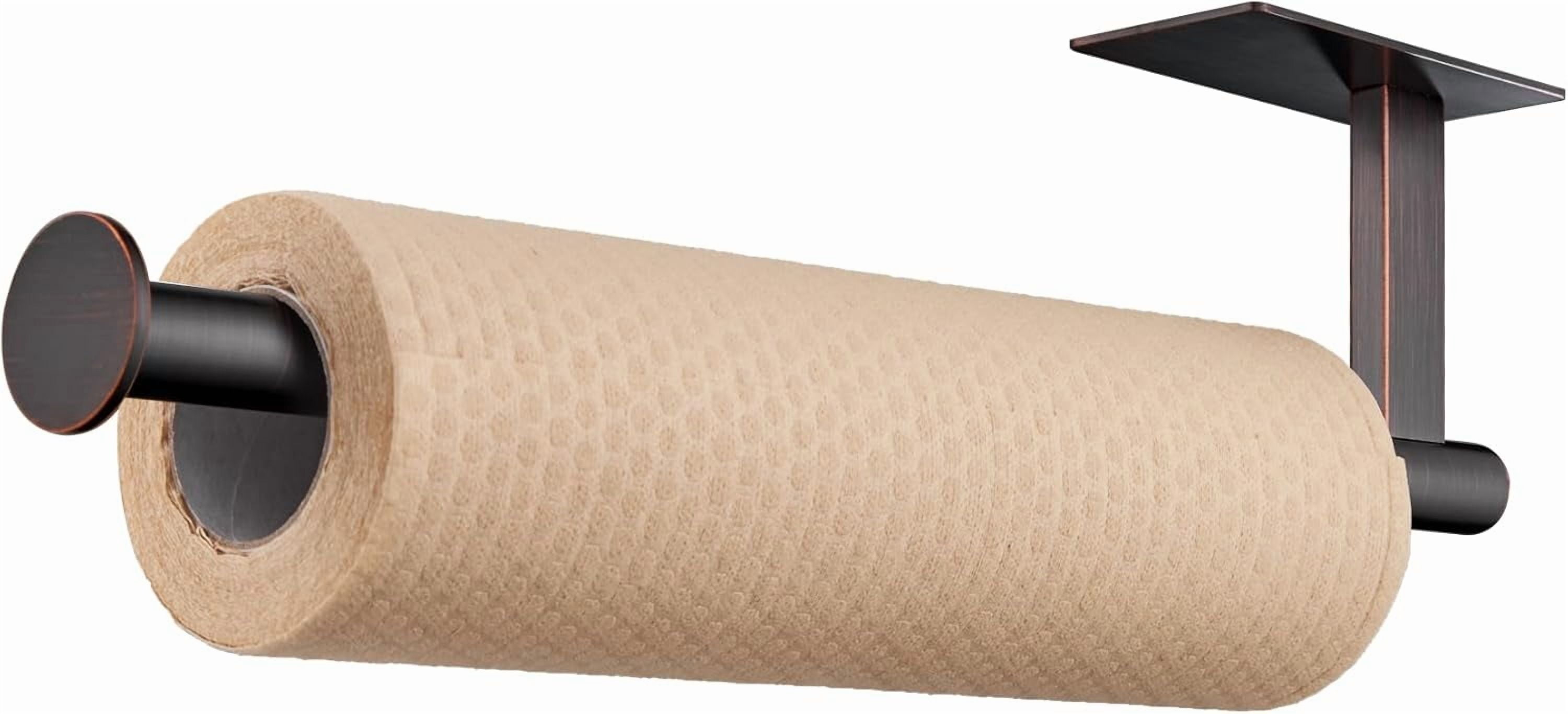 Paper Towel Holder Self-Adhesive Bar Under Cabinet, No Drilling for ...