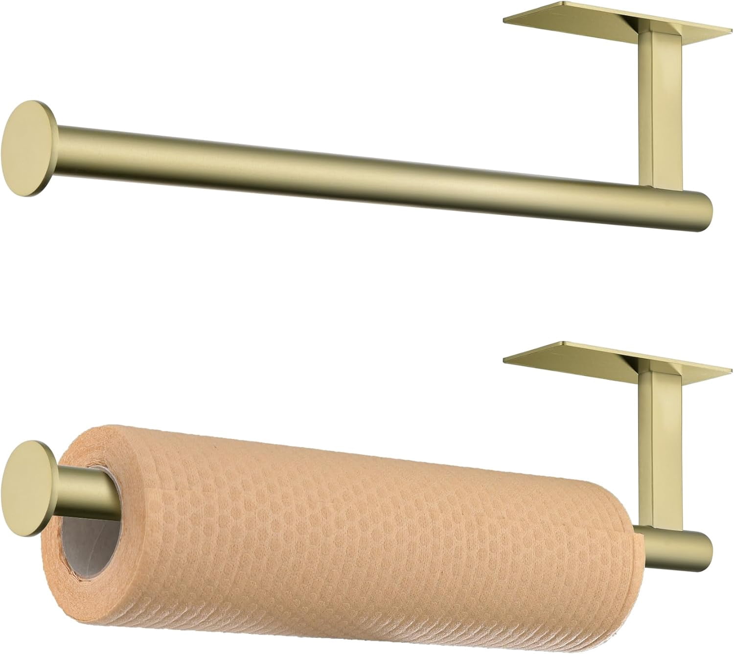 Paper Towel Holder Self-Adhesive Bar Under Cabinet for Kitchen Towel ...