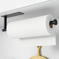 Paper Towel Holder - Self-Adhesive or Drilling, Matte Black Wall ...