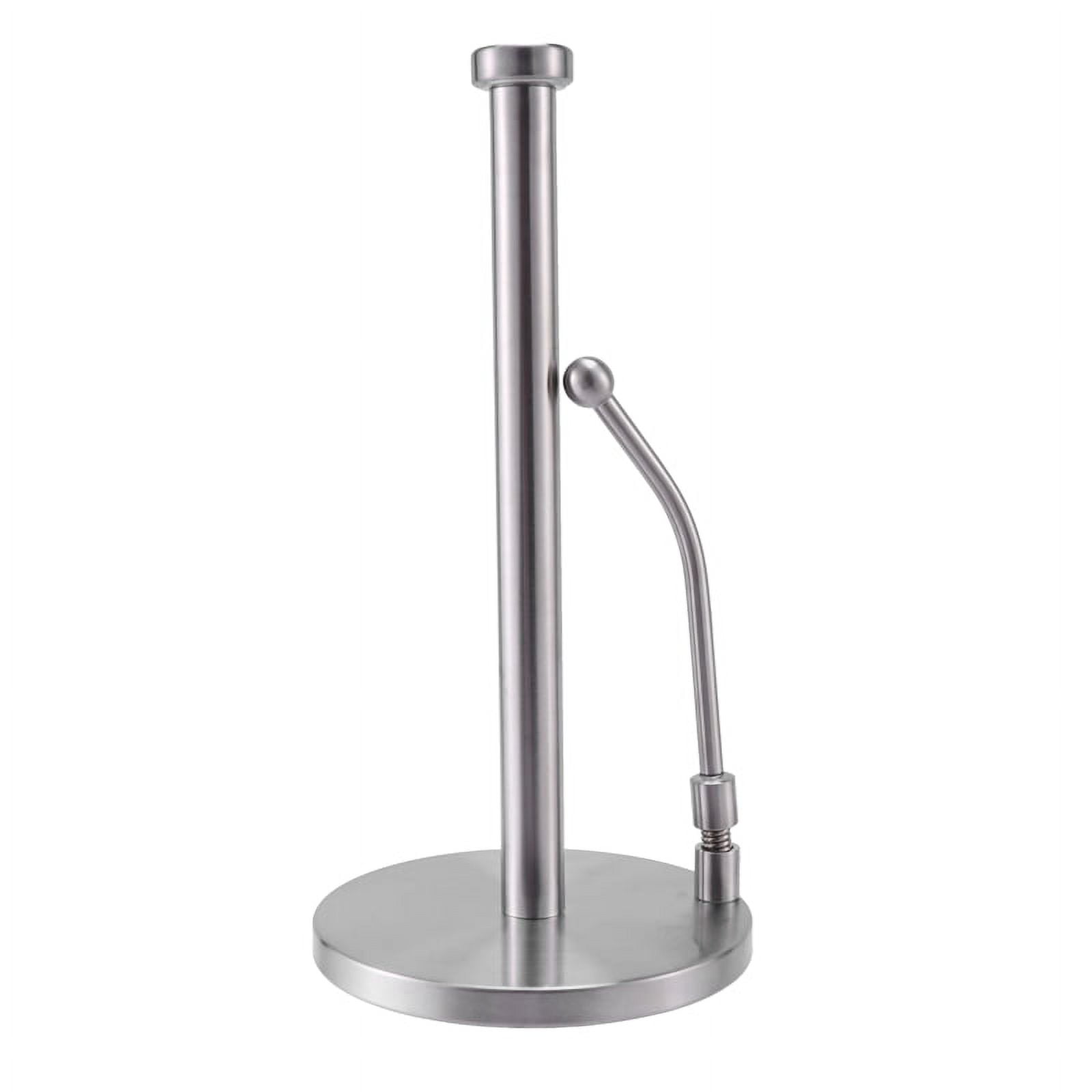 Paper Towel Holder Stainless Steel Standing Tissue Holder One-Handed Tear, Perfect Modern Design ...