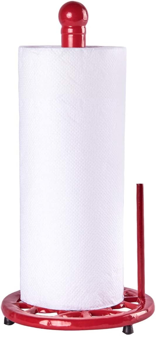 Paper Towel Holder Stand, Cast Iron Kitchen Paper Towel Countertop ...
