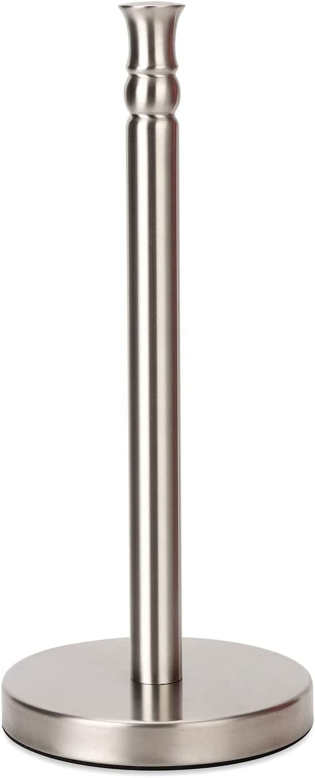 Paper Towel Holder Stand Countertop with Heavy Weighted Stainless Steel ...