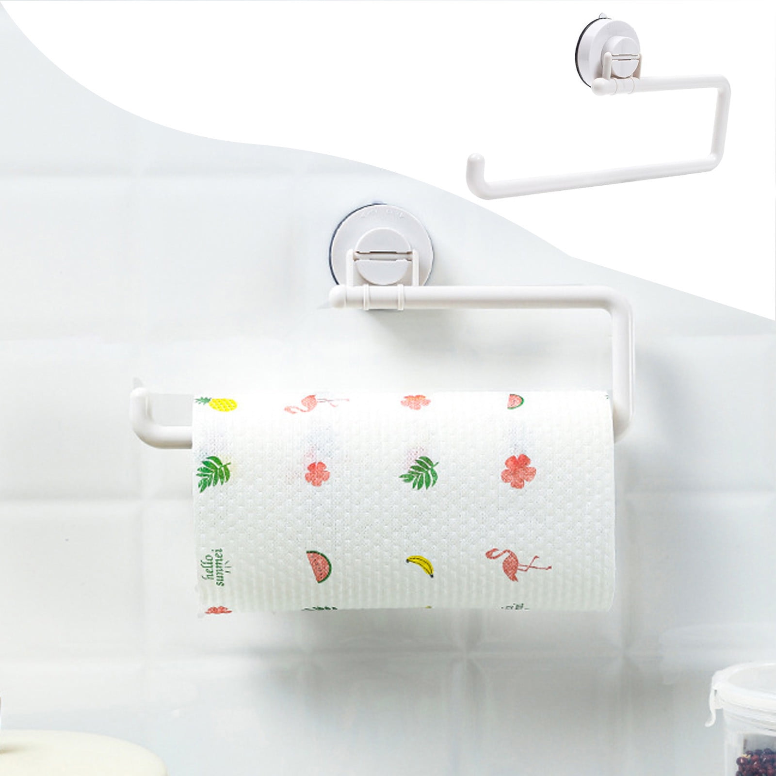 Paper Towel Holder, Suction Cup Paper Rack, No Hole Punching, Sanitary ...