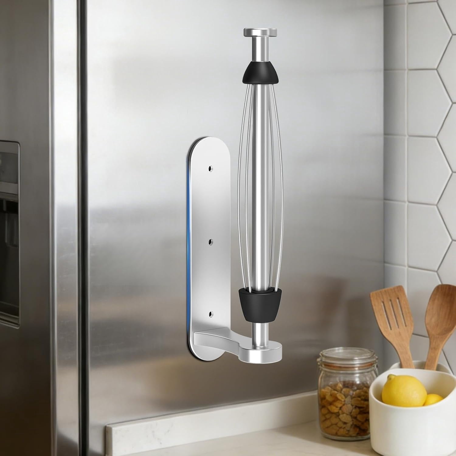 Paper Towel Holder for Fridge - , One Hand with Ratchet Mechanism ...