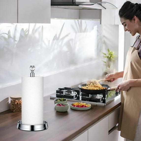 Paper Towel Holder (with Crystal Ball) Steel Paper Towel Holder ...