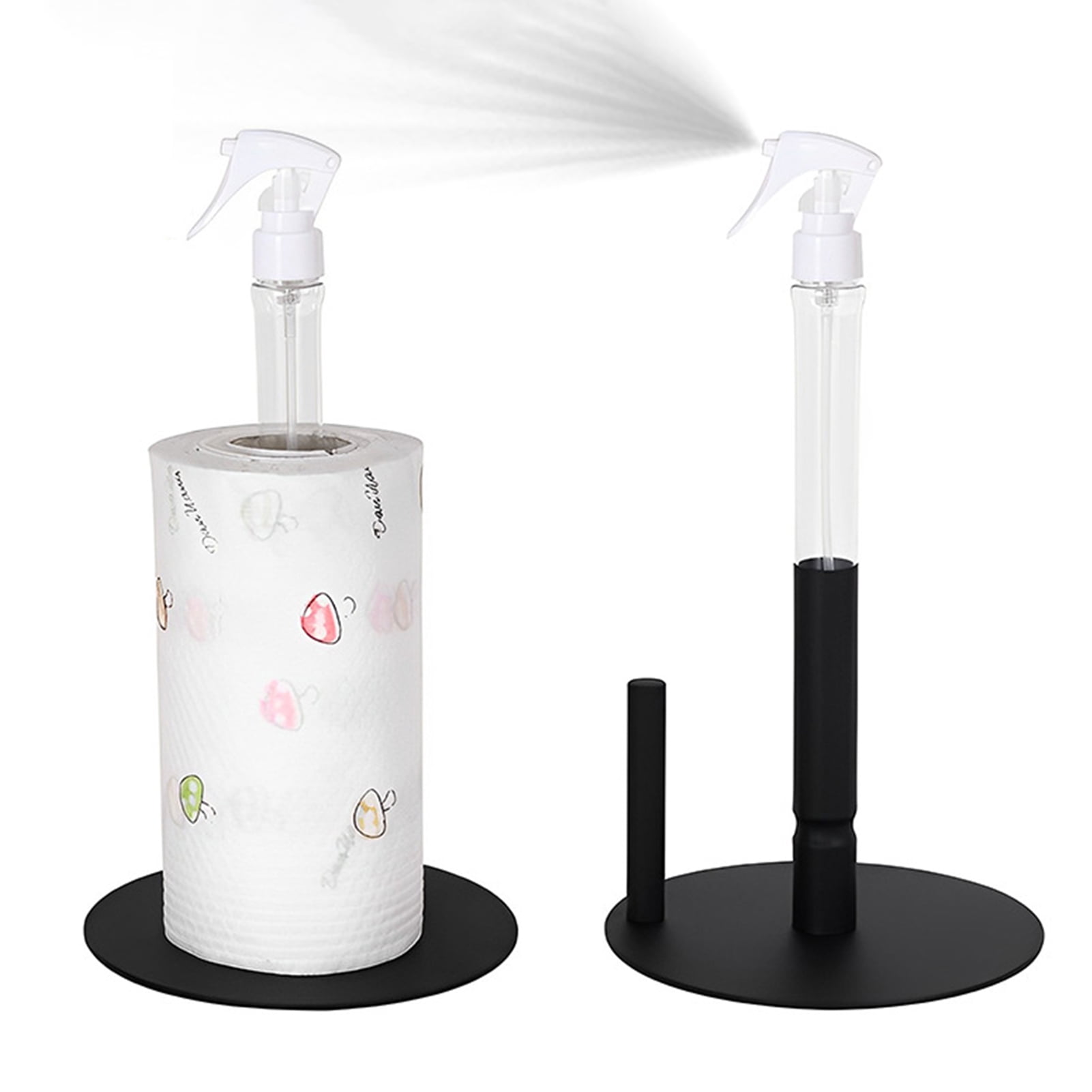 Paper Towel Holder with Spray Bottle Stainless Steel Countertop One ...