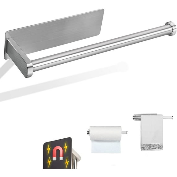 Paper Towel Holders Magnetic Steel Brushed Towel Roll Holders with ...