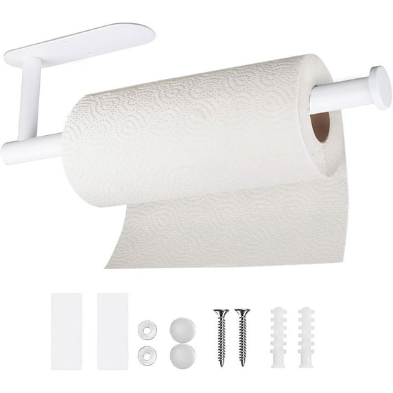 Paper Towel Holders-White,Paper Towels Rolls - for Kitchen Self ...