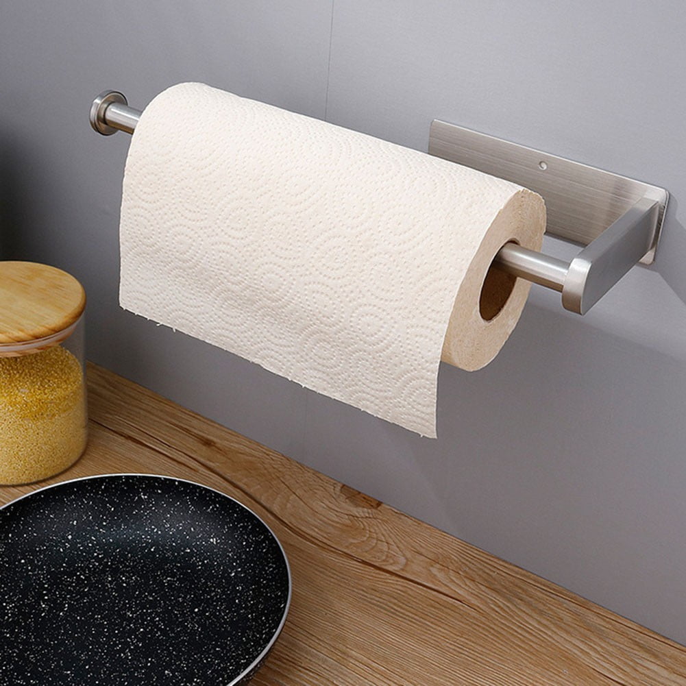 Paper Towel Undercounter Tissue Holder No Hole Punch Roll Paper Holder ...