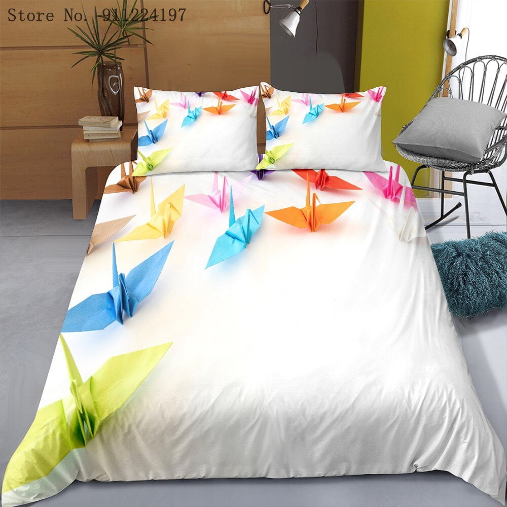 Paper Toy Origami Craft Sailing Ship Plane Thousand Paper Crane Duvet ...