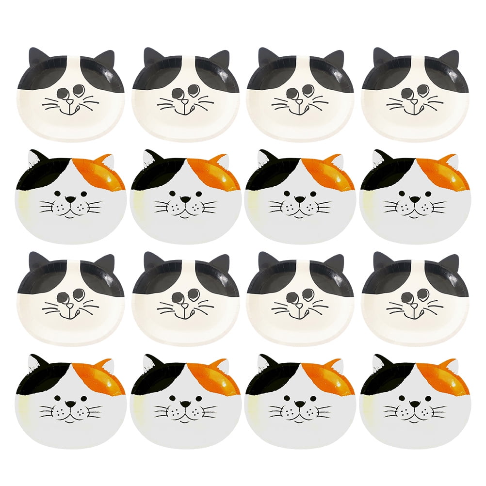 Paper Tray Cats Shaped Plate Disposable Cake Plates Dinner Wedding ...