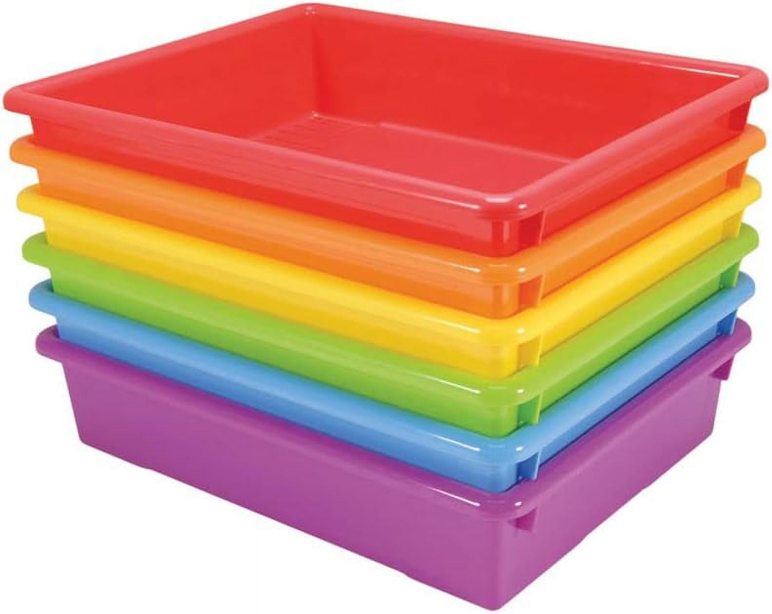 Paper Trays for Classroom, Office Home, No Edges, Stackable, 13 3/4" L ...
