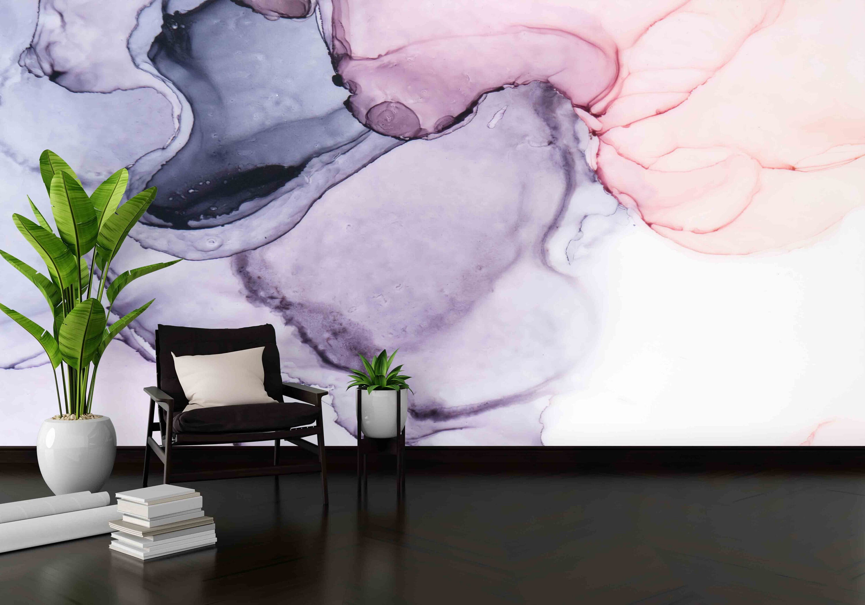 Paper Wall Art, 3D Wallpaper, Alcohol Ink Wall Print, Wallpaper Wall ...