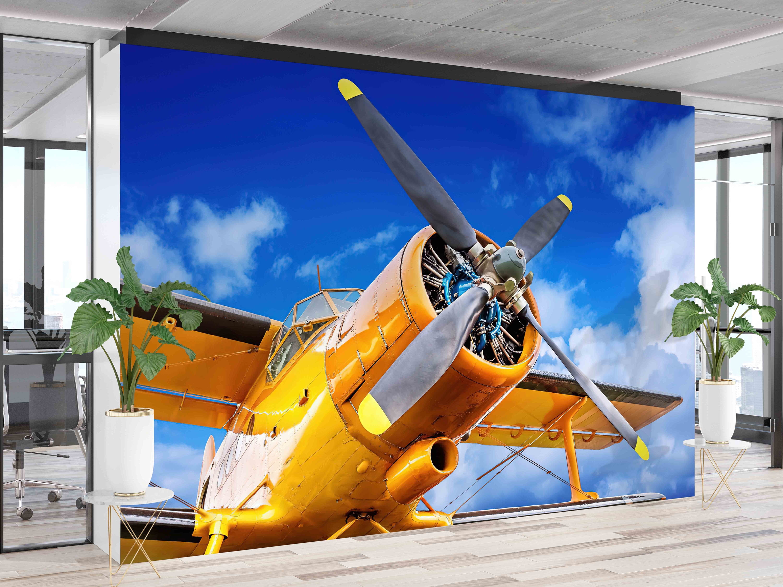 Paper Wall Art, 3d Wallpaper, Propeller of an Historical Aircraft ...