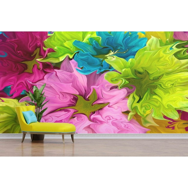 Paper Wall Art, Abstract ColorfulModern Wall Poster, Modern Wallpaper ...