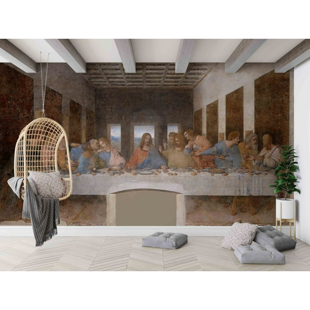 Paper Wall Art Custom Wallpaper, The Last Supper, Wallpaper Wall Art ...