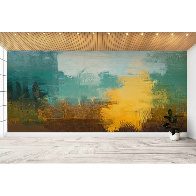 Paper Wall Art Modern Abstract Wall Mural, Colorful Painting, 3d ...