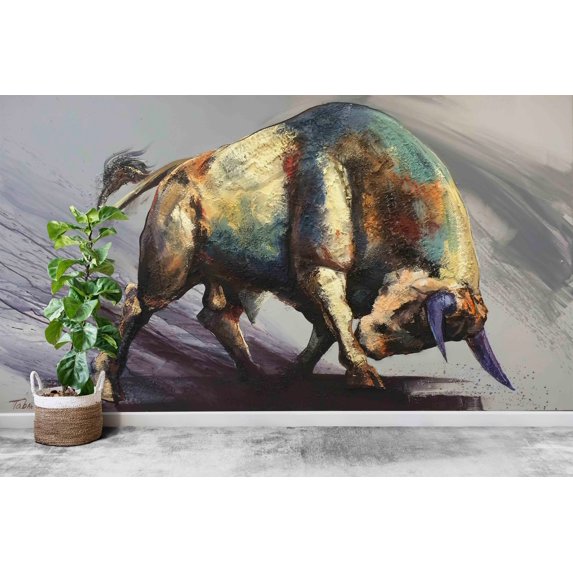 Paper Wall Art Modern Wallpaper, Contemporary Wallpaper, Animal Mural ...