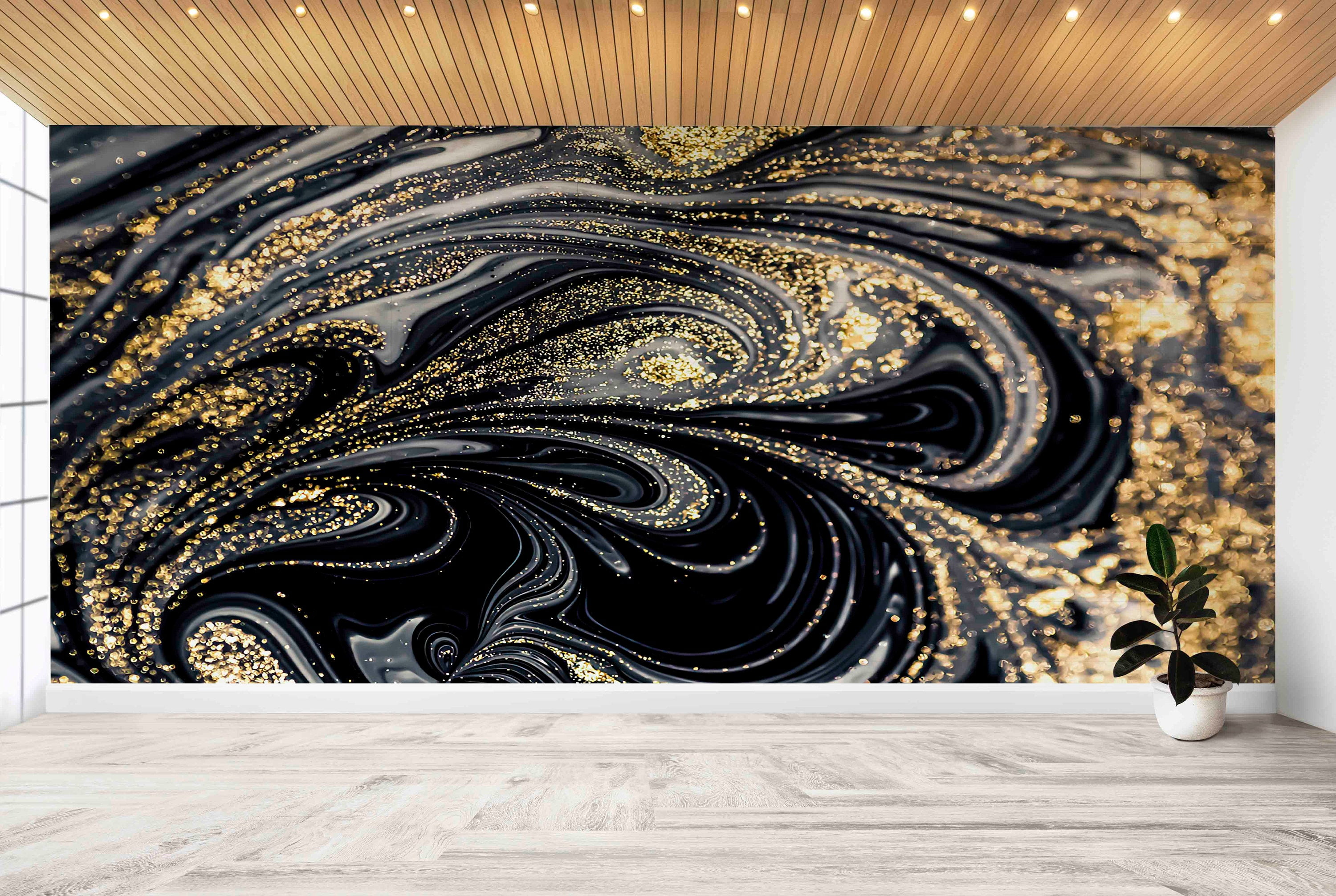 Paper Wall Art Modern Wallpaper, Modern Marble Wall Poster, 3d ...