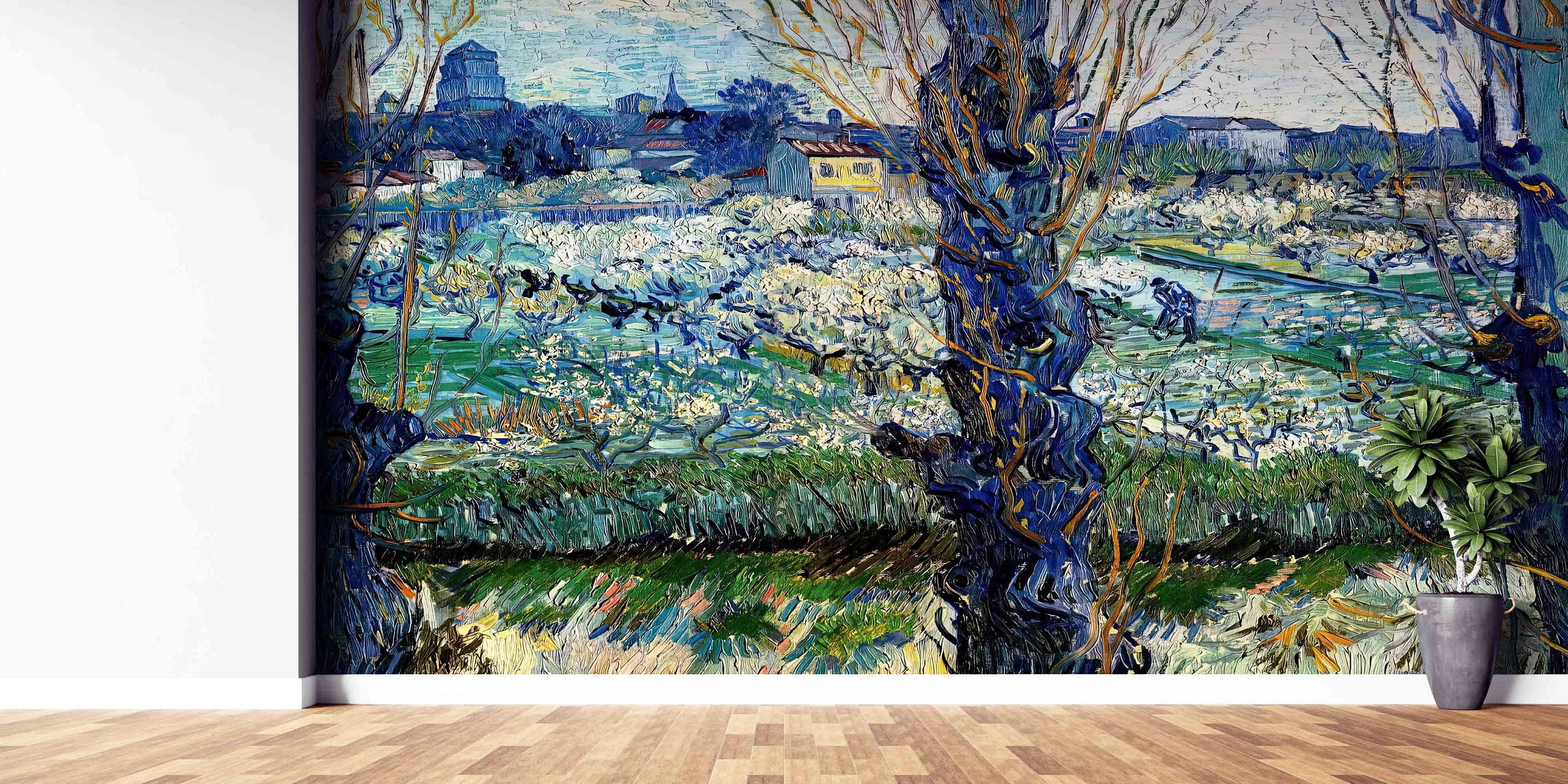 Paper Wall Art Vincent Van Gogh View on Arles, 3d Wallpaper, Wallpaper ...
