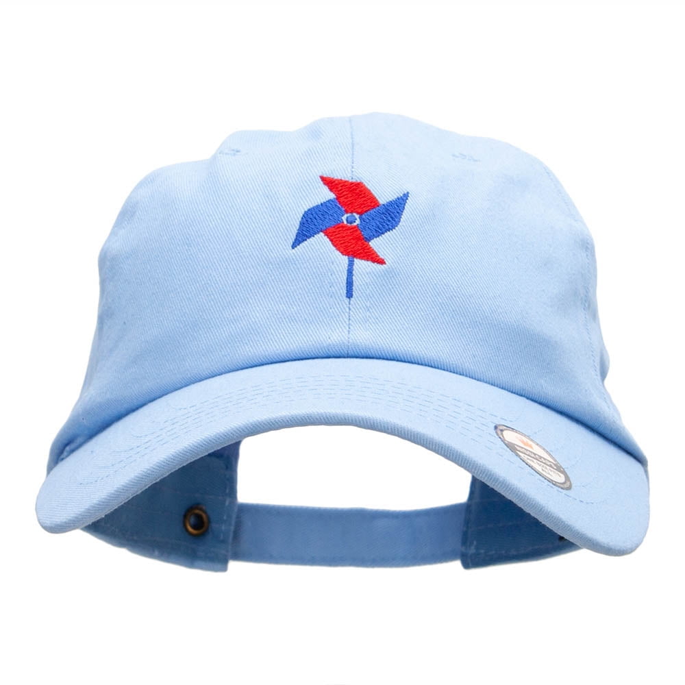 Paper Windmill Embroidered Washed Cap - Blue OSFM - Walmart.com