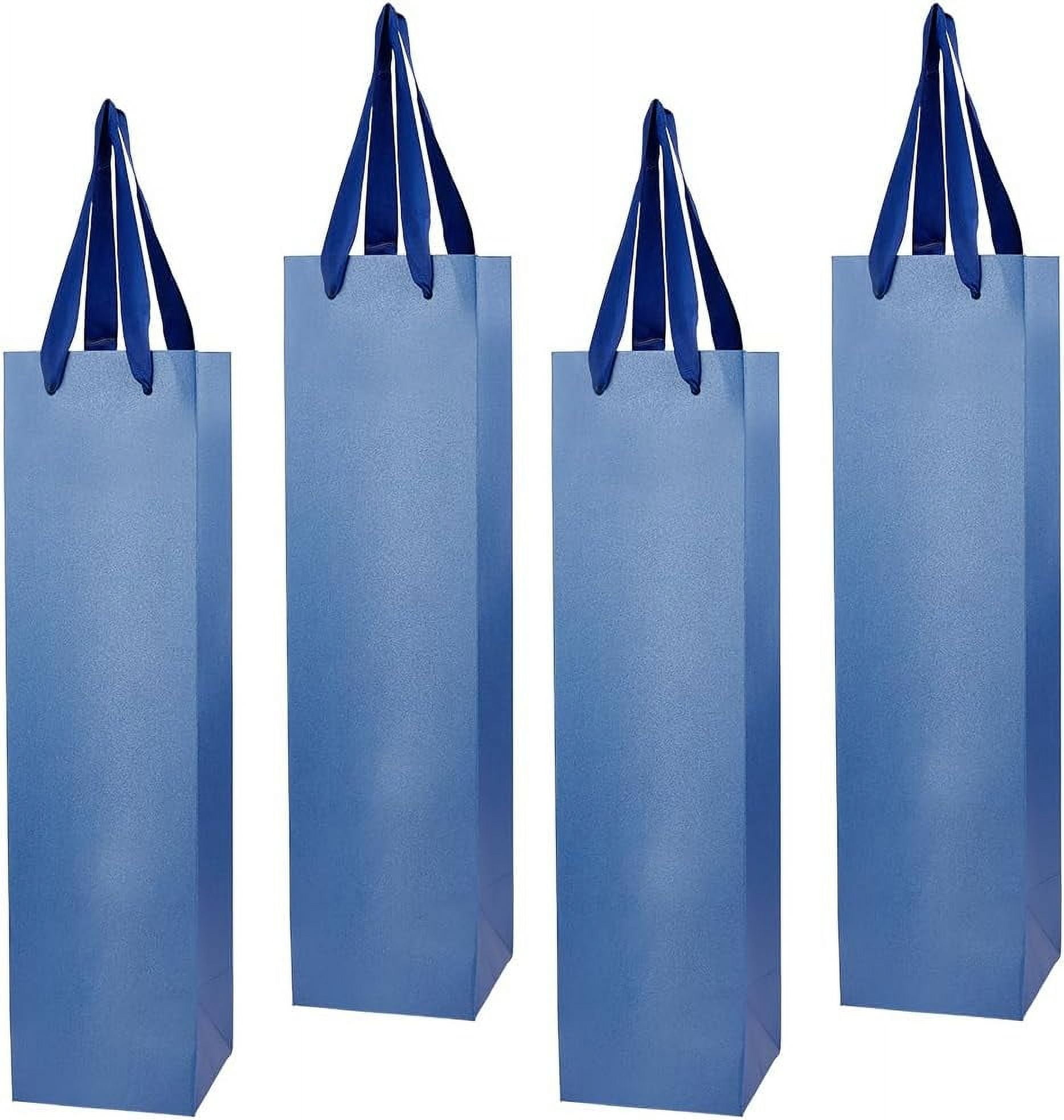 Paper Wine Package Bags Gift Storage Supplies Rectangle Marine Blue 10 ...
