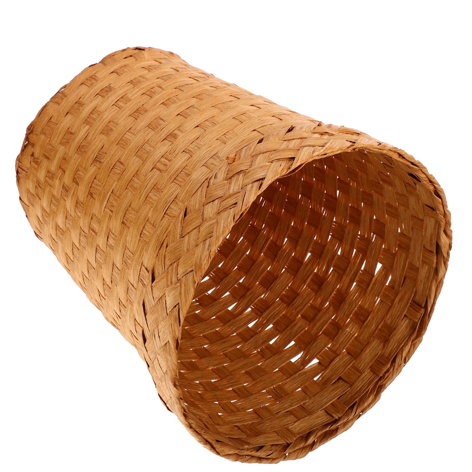 Paper Woven Basket Household Laundry Basket Bathroom Waste Paper ...