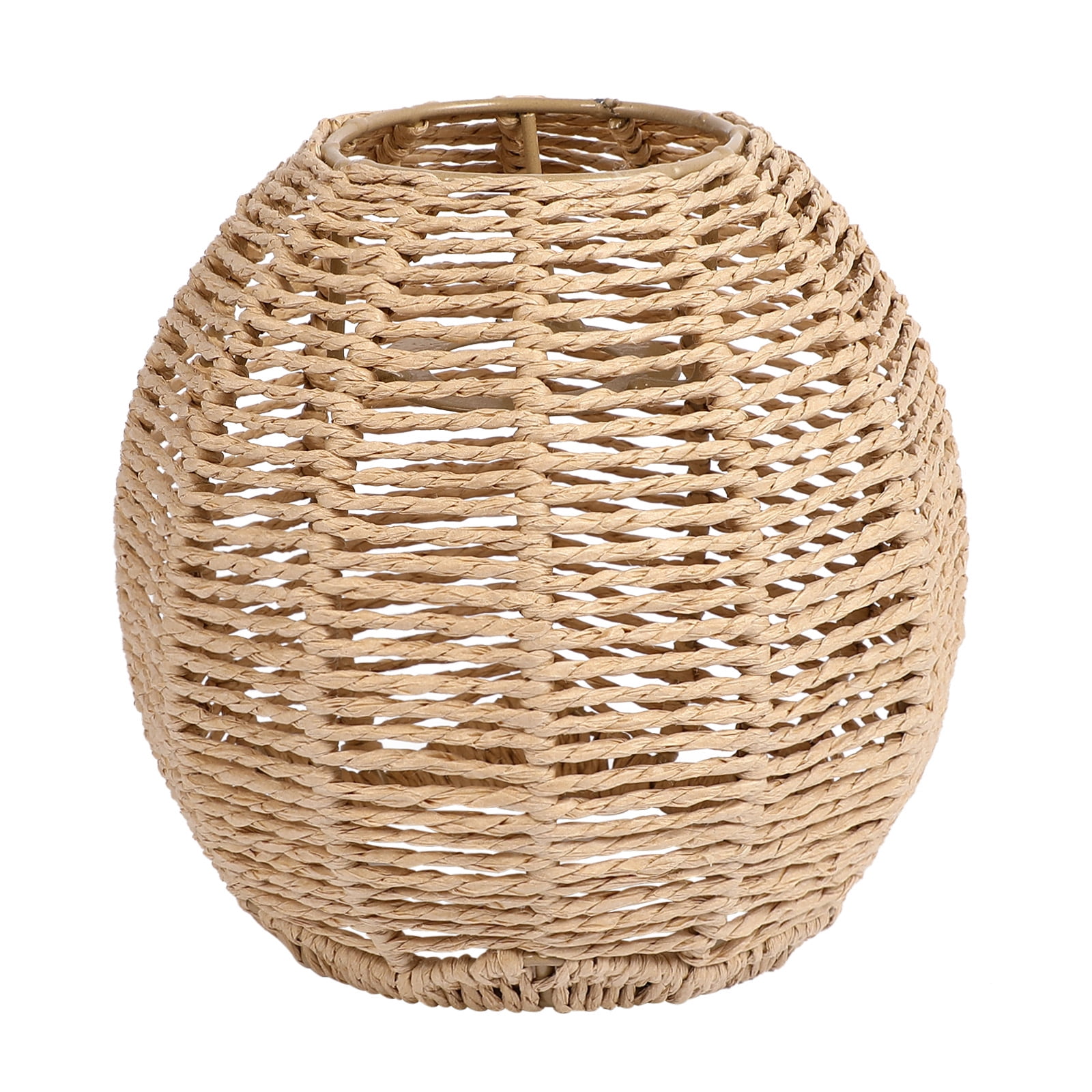 Khaki Paper Lampshade for Home Use Exquisite Woven Design with Natural ...