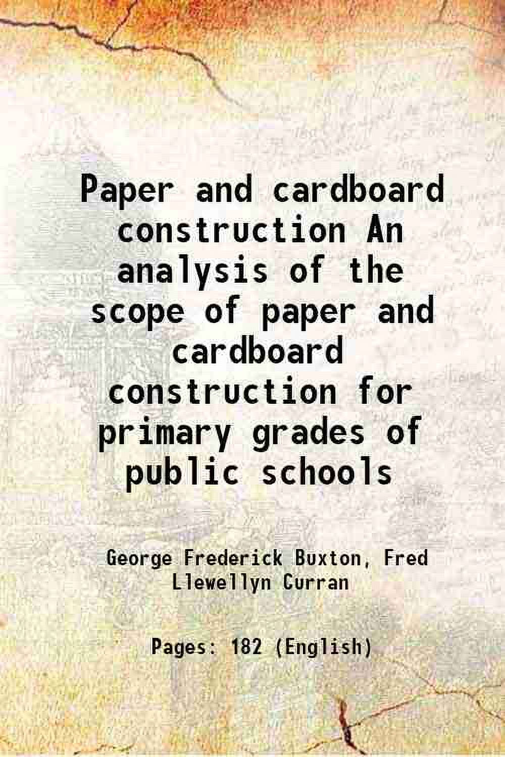 Paper and cardboard construction An analysis of the scope of paper and ...