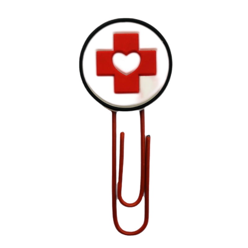 Paper clip bookmark medical paging clip PVC decorations diy color paper ...