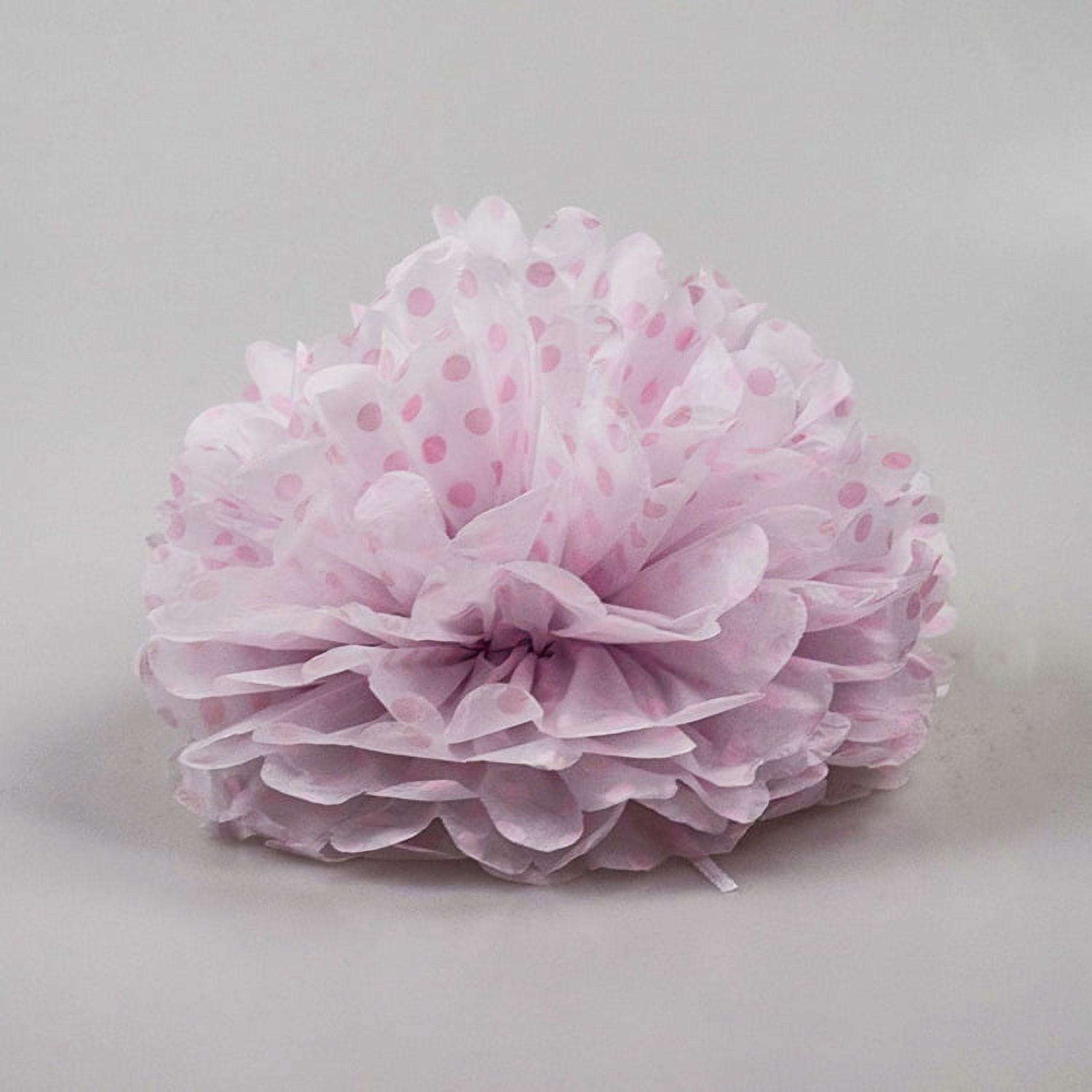 Paper craft paper flower ball colorful polka dot paper flower gold ...