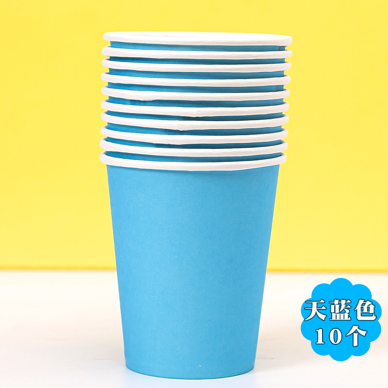 Paper cup DIY disposable paper cup, thickened color paper cup ...