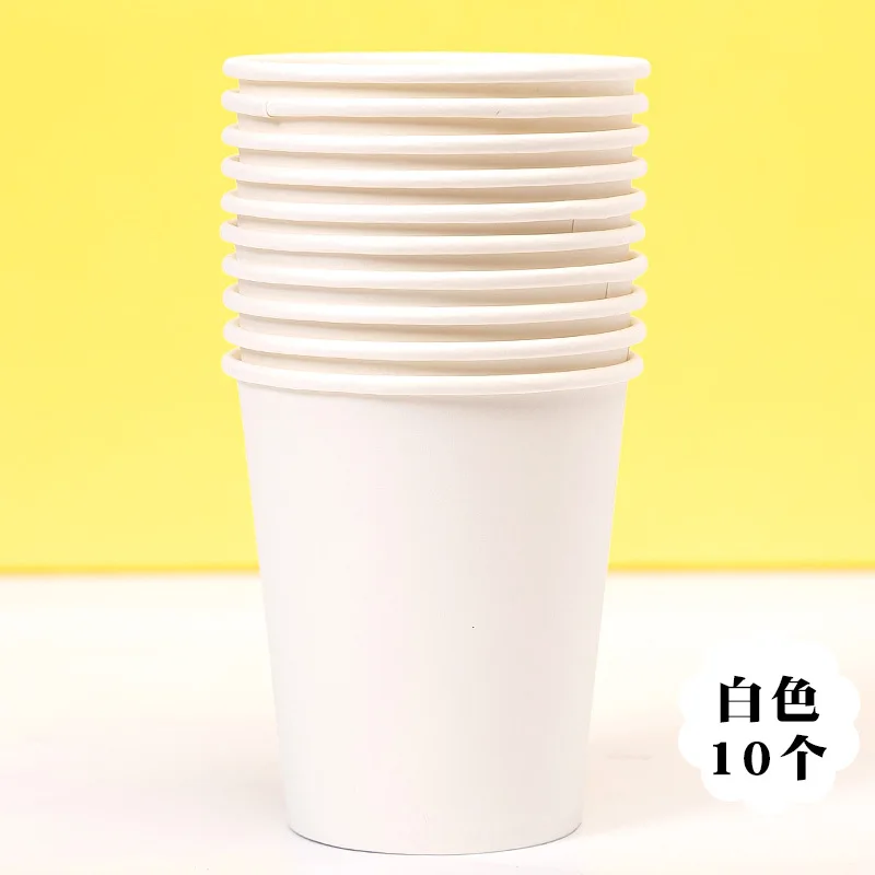 Paper cup DIY disposable paper cup, thickened color paper cup ...