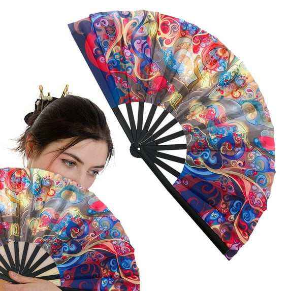 Paper fans set Boots On The Ground Fan Large Folding Handheld Fans For ...