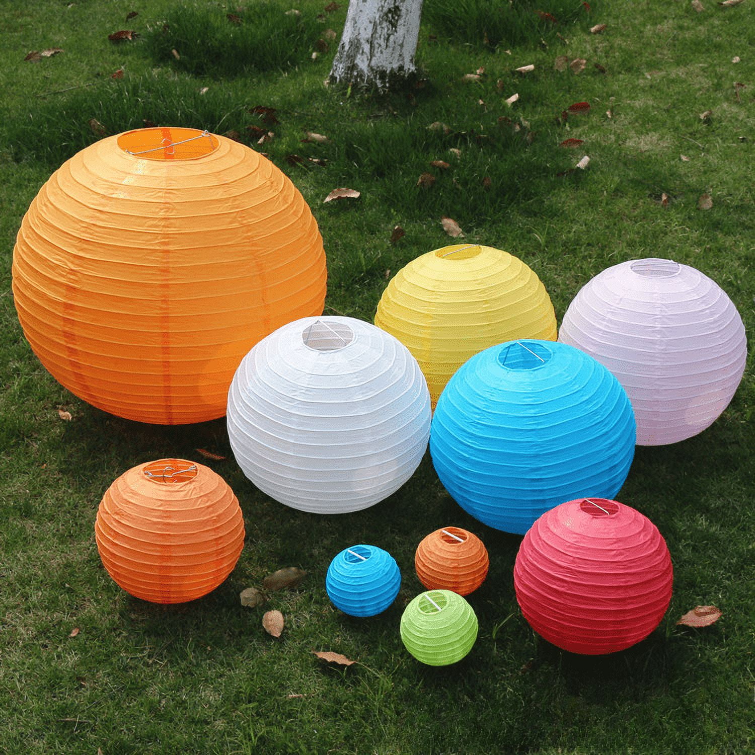 Paper lanterns Spring Festival Lantern Festival red lantern wedding ...