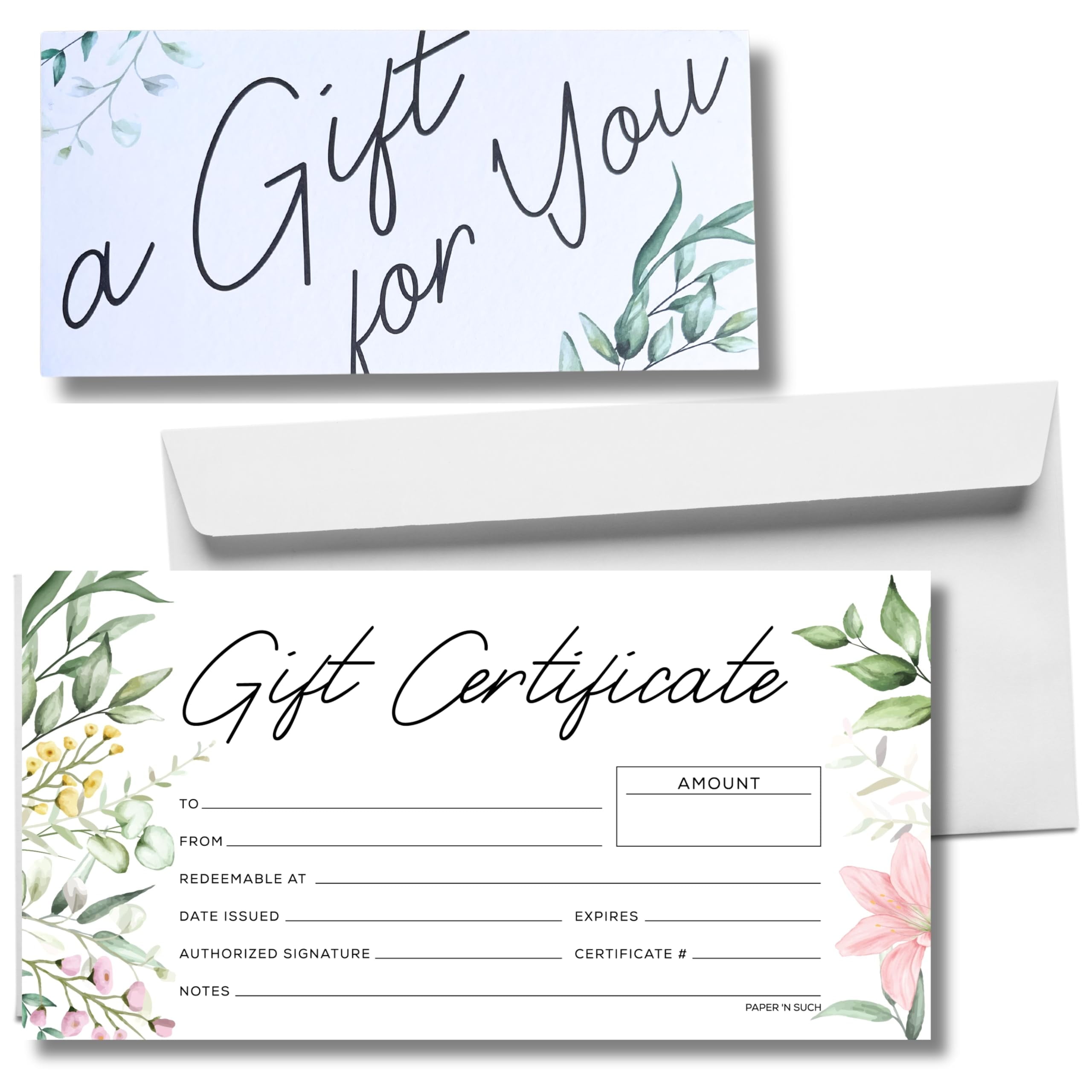 What Is The Standard Size Of A Gift Certificate