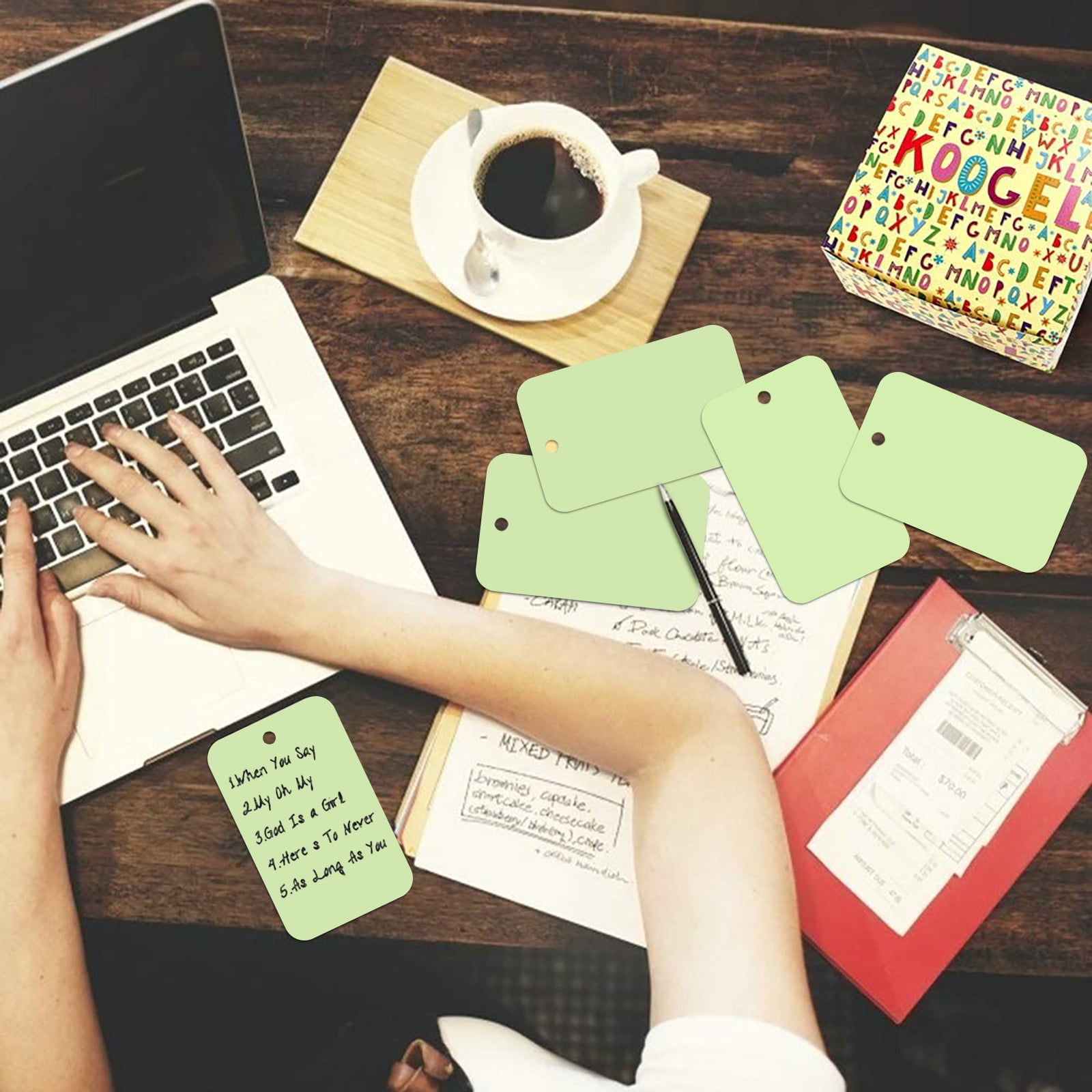 Paper of Blank Sheets Study Portable Notebook Page Kraft Card DIY ...