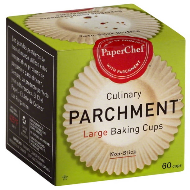 PaperChef Culinary Parchment Large Baking Cups, 60 count, (Pack of 12 ...