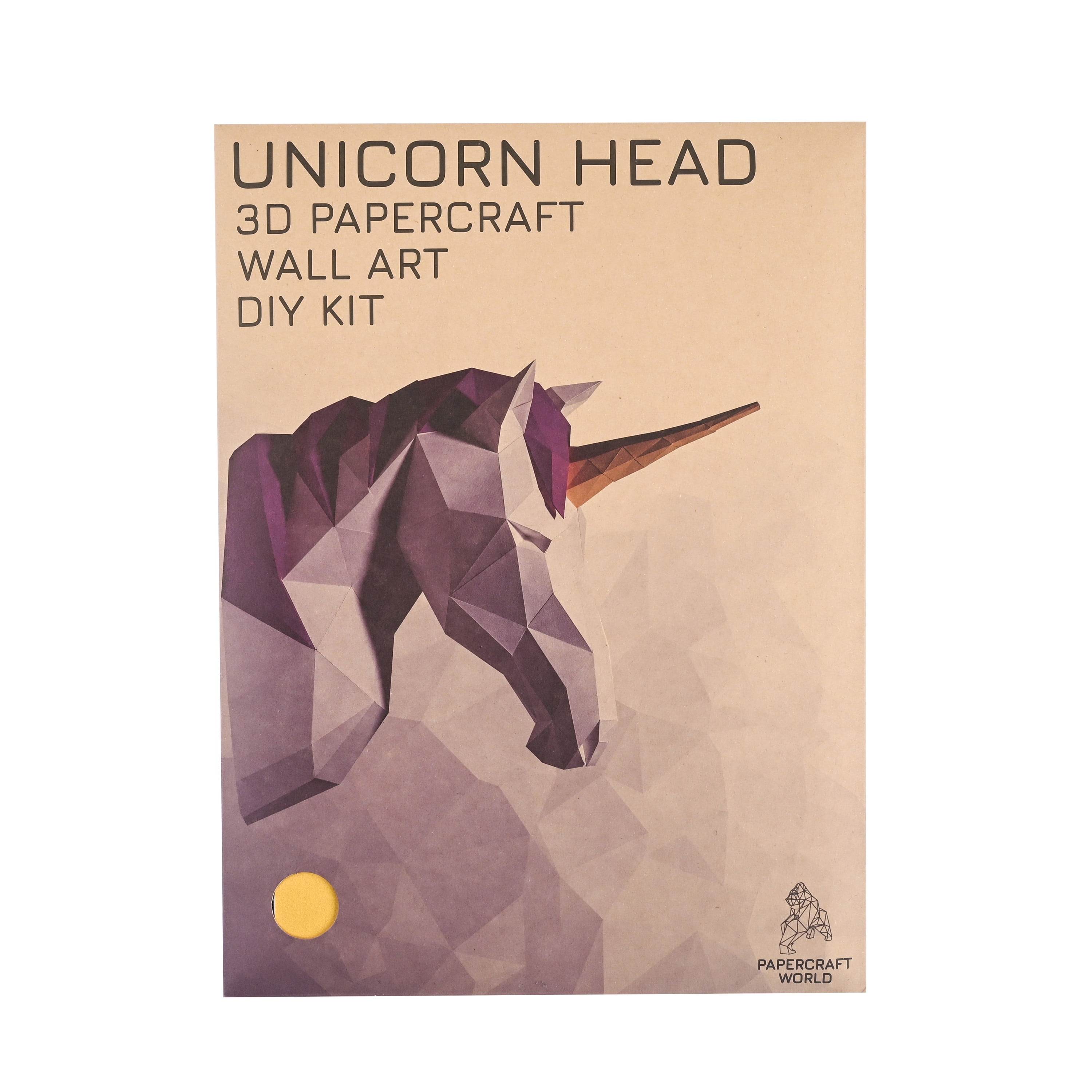 PaperCraft World 3D PaperCraft Wall Art DIY Kit, Unicorn Kit - Walmart.com