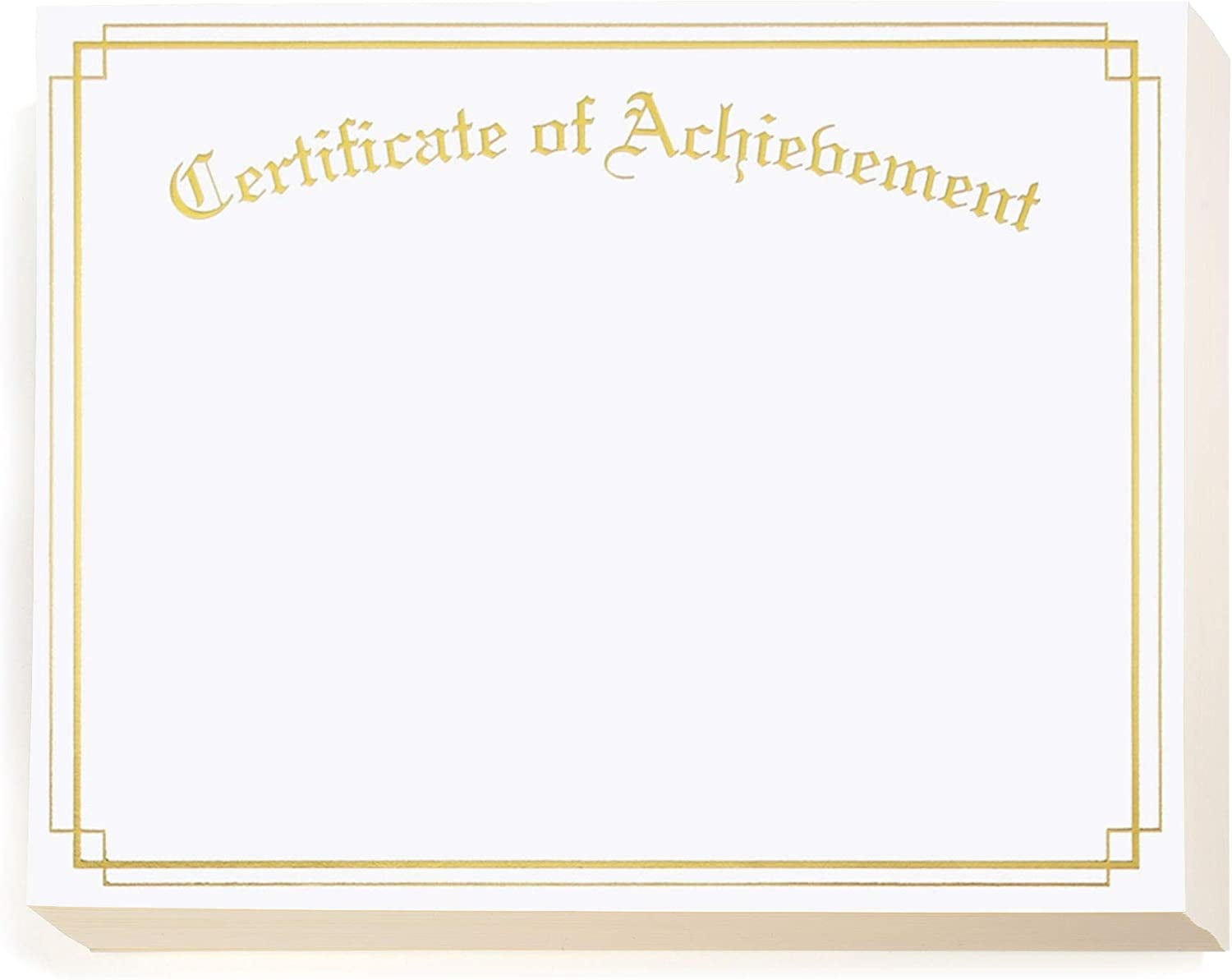 PaperDirect Achievement Gold Foil Border Specialty Certificates, 8 1/2 ...