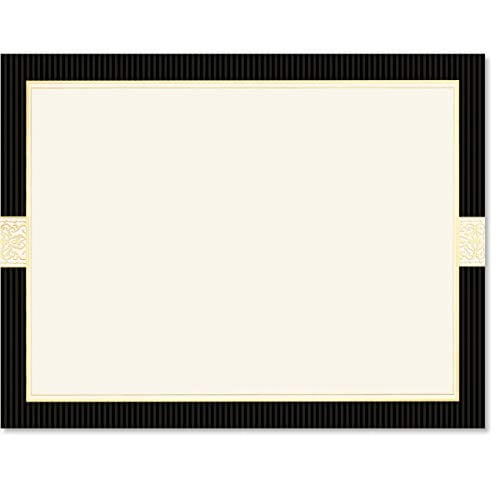 PaperDirect Allure Specialty Black, Cream, and Gold Certificates, Gold ...