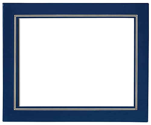 PaperDirect Blue and Gold Pinstripe Leatherette Certificate Frames, Set ...