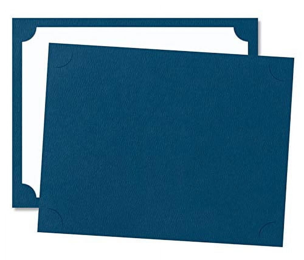 PaperDirect Certificate Folios, Blue 80 lb Cover Stock, 9 1/2 x 12 ...